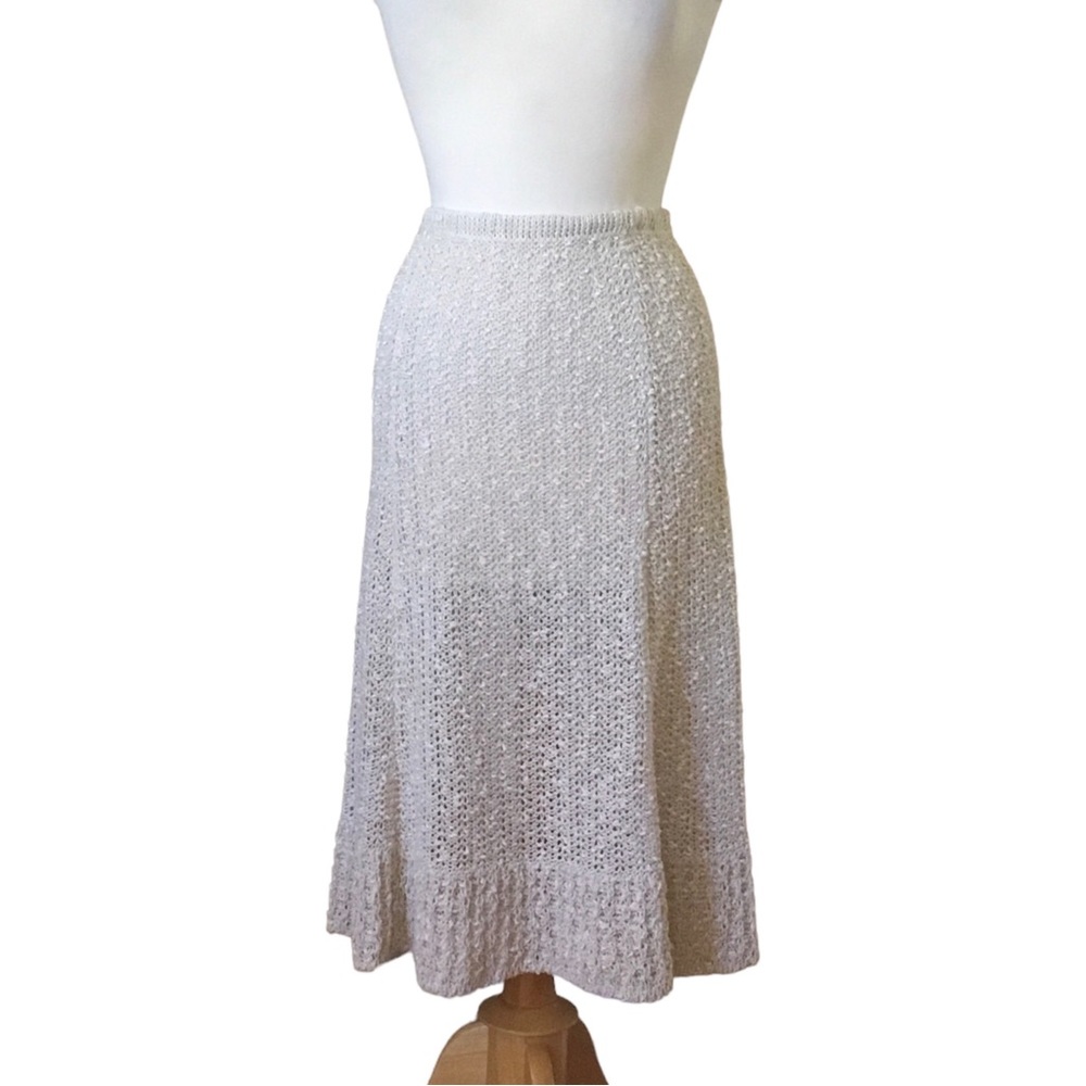 Vintage Pallas Original Irish Linen Hand Loomed Skirt - Gem